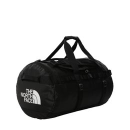 Sporttasche The North Face "BASE CAMP DUFFEL - M", Gr. B/H/T: 64,5cm x 35,6cm x 35,6cm, schwarz (tnf schwarz, tnf wei&szlig;), Polyester, Taschen Sporttasche, f&uuml;r Sport und Outdoor, mit abnehmbarem und verstellbarem Schultergurt