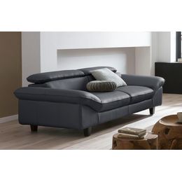 2-Sitzer Home Affaire "Pilot", grau (fango), B:202cm T:108cm, Sofas, Big-Sofa mit Kopfteilverstellung