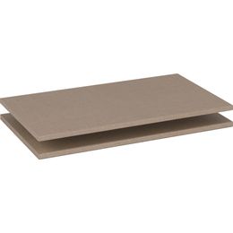 Einlegeboden Rauch "Zubeh&ouml;r f&uuml;r Rauch-Schwebet&uuml;renschr&auml;nke ORANGE", beige (leinenoptik hell), B:88cm H:2,2cm T:50cm, Holzwerkstoff, Einlegeb&ouml;den, Einlegeboden, 2er-Set Breite 88 cm, Tiefe 50 cm