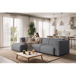 Ecksofa OTTO HOME "Merid L-Form, B: 295 cm - OTTO. Verl&auml;ssliche Qualit&auml;t.", grau (dunkelgrau), B:295cm H:70cm T:162cm, 100% Polyester, Sofas, Ecksofa, jederzeit durch Module erweiterbar