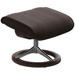 Fu&szlig;hocker stressless "Admiral", braun (braun batick), B:55cm H:41cm T:39cm, Leder BATICK: BATICK ist ein leicht korrigiertes, durchgef&auml;rbtes und genarbtes M&ouml;belleder, bei dem die meisten Unebenheiten und Spuren in der Regel entfernt wurden., Hocker, Fu&szlig;hocker, mit Signature Base, Gestell Wenge