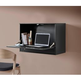 Schreibtisch HAMMEL FURNITURE "Mistral B&uuml;rotisch, Arbeitstisch, Tisch, Computertisch", schwarz (schwarz gebeizt), B:89cm H:61cm T:42cm, Tische, Schreibtisch, mit LED Spot, B: 89 cm, Designm&ouml;belserie