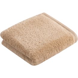 Handtuch Vossen "Vegan Life", braun (tibet), B:50cm L:100cm, Webfrottier, Obermaterial: 100% Baumwolle, Handt&uuml;cher, 100% vegan