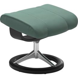 Fu&szlig;hocker stressless "Consul", gr&uuml;n (aqua gr&uuml;n paloma), B:54cm H:41cm T:39cm, Leder BATICK: BATICK ist ein leicht korrigiertes, durchgef&auml;rbtes und genarbtes M&ouml;belleder, bei dem die meisten Unebenheiten und Spuren in der Regel entfernt wurden.;Leder PALOMA: PALOMA ist ein durchgef&auml;rbtes Semianilin-M&ouml;belleder mit nat&uuml;rlicher Narbung.;ROHLEDER Stoff Q2 FARON: Ein fester zuverl&auml;ssiger Boucl&eacute; mit einem