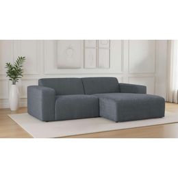 Ecksofa OTTO HOME, B:228cm H:88cm T:159cmdunkelgrau, 100% Polyester, Wohnzimmer, Sofas, "Koa, 228 cm, L-Form, Modulsofa in Cord, Chenille, Struktur,