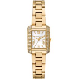 Quarzuhr Michael Kors "PETITE EMERY", gold (goldfarben), Armbanduhren, Damen, Quarzuhr, Armbanduhr, Damenuhr, Edelstahlarmband, analog, Glassteine