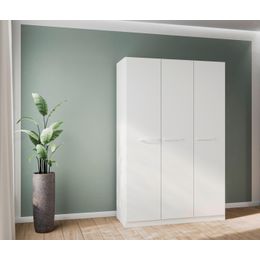 Dreht&uuml;renschrank Rauch "Kleiderschrank Schrank Garderobe Garderobenschrank Stauraumwunder MODI", wei&szlig;, B:136cm H:210cm T:54cm, Holzwerkstoff, Schr&auml;nke, Dreht&uuml;renschrank, optional mit Spiegel MADE IN GERMANY