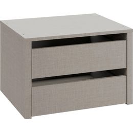 Schubladeneinsatz Rauch "Zubeh&ouml;r f&uuml;r Rauch-Schwebet&uuml;renschr&auml;nke BLUE", leinenoptik hell, B:58cm H:39cm T:45cm, Holzwerkstoff, Schubladeneins&auml;tze, Schubladeneinsatz, Breite 58 cm, Tiefe 45 cm, mit 2 Schubladen