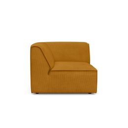 Sofa-Eckelement OTTO HOME "Merid, Sofaelement, Ma&szlig;e B/T/H: 97/97/46 cm", gelb (curry), B:97cm H:70cm T:97cm, Struktur fein (100% Polyester);Samtoptik (100% Polyester);Samtcord (92% Polyester, 8% Polyamid), Polsterelemente, als Modul oder separat verwendbar, f&uuml;r individuelle Zusammenstellung