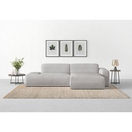 Ecksofa Trendmanufaktur "Braga, mit hochwertigem Kaltschaum, L-Form, in Cord erh&auml;ltlich", silber, B:275cm H:72cm T:160cm, 92% Polyester, 8% Nylon, Sofas, Ecksofa, modernes Sofa, Couch mit hohem Sitzkomfort, 275/72/160 cm (B/H/T)