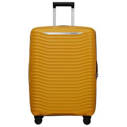 Hartschalen-Trolley Samsonite "UPSCAPE, verschiedene Gr&ouml;&szlig;en und Farben", Gr. B/H/T: 47cm x 68cm x 28cm 75 l, gelb, Polypropylen, gestreift, Koffer, Volumenerweiterung Reisegep&auml;ck Hartschalen-Koffer TSA-Zahlenschloss