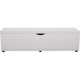 Hockerbank Home Affaire "Standard", beige, B:120cm H:42cm T:40cm, Struktur fein (100% Polyester) f&uuml;r Bett &raquo;Classico&laquo;, &raquo;Piazza&laquo;, &raquo;Premium&laquo; und &raquo;Vega&laquo;;Struktur (100% Polyester) f&uuml;r Bett &raquo;Crato&laquo; und &raquo;Lucina&laquo;;Struktur (60% Baumwolle, 40% Leinen) f&uuml;r Bett &raquo;Kiss&laquo;;Kunstleder f&uuml;r Bett &raquo;Natura&laquo;;Struktur (100% Polyester) f&uuml;r Bett &raquo;Nordica&laquo;, Hocker, Breite 120cm oder 160cm, auch als Garderobenbank oder Bettb