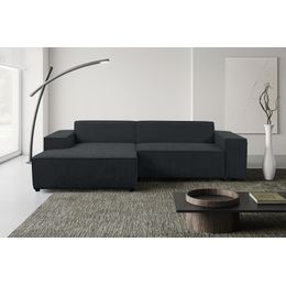 Ecksofa WERK2, B:268cm H:70cm T:163cmanthrazit, 100% Polyester, Wohnzimmer, Sofas, "Trento, elegant & zeitlos, Breite 268cm, pflegeleichte Bez&uuml;ge,