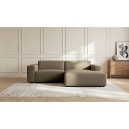 Ecksofa OTTO HOME "Koa, 228 cm, L-Form, Modulsofa in Cord, Chenille, Struktur, Webstoff", braun, B:228cm H:88cm T:159cm, 100% Polyester, Sofas, Ecksofa, Designsofa, weicher Lounge-Sitzkomfort, Welleunterfederung, bodentief
