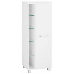 Midischrank Welltime "Portofino", wei&szlig; (wei&szlig;, wei&szlig;), B:45cm H:122cm T:35cm, Schr&auml;nke, Midischrank