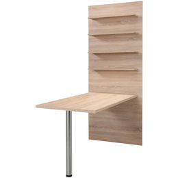 Tresentisch KOCHSTATION "KS-Stockholm", braun (eichesonoma), B:80cm H:200cm T:138cm, Tische
