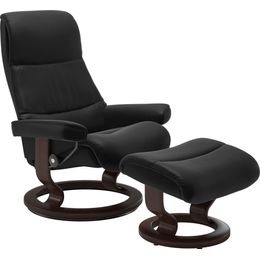 Fu&szlig;hocker stressless "View", schwarz (schwarz paloma), B:57cm H:40cm T:47cm, Leder BATICK: BATICK ist ein leicht korrigiertes, durchgef&auml;rbtes und genarbtes M&ouml;belleder, bei dem die meisten Unebenheiten und Spuren in der Regel entfernt wurden.;Leder PALOMA: PALOMA ist ein durchgef&auml;rbtes Semianilin-M&ouml;belleder mit nat&uuml;rlicher Narbung.;ROHLEDER Stoff Q2 FARON: Ein fester zuverl&auml;ssiger Boucl&eacute; mit einem 