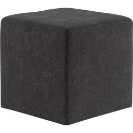 Hocker COTTA "Cuby", schwarz, B:40cm H:40cm T:40cm, 100% Polyester, Hocker, Hocker, Sitzw&uuml;rfel, Cube, Sitzhocker
