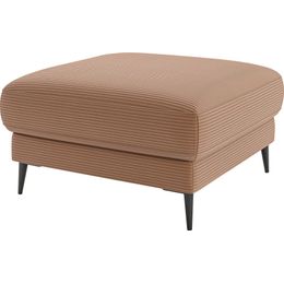 Polsterhocker Home Affaire "Downtown", braun (rusty), B:80cm H:44cm T:80cm, 94% Polyester, 12% Polyacryl, Hocker, Polsterhocker, passend zur Serie, auch in Cord