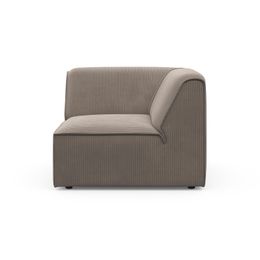 Sofa-Eckelement OTTO HOME "Merid, Sofaelement, Ma&szlig;e B/T/H: 97/97/46 cm", grau (taupe), B:97cm H:70cm T:97cm, 100% Polyester, Polsterelemente, als Modul oder separat verwendbar, f&uuml;r individuelle Zusammenstellung