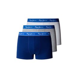 Pepe Jeans Boxershorts Herren Gr&ouml;&szlig;e S dunkelblau / hellgrau / graumeliert