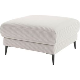 Polsterhocker Home Affaire "Downtown", wei&szlig; (snow), B:80cm H:44cm T:80cm, 88% Polyester, 12% Polyacryl, Hocker, Polsterhocker, passend zur Serie, auch in Cord