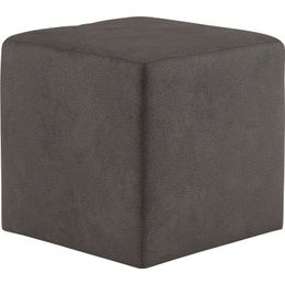 Hocker COTTA "Cuby", schwarz (charcoal), B:40cm H:40cm T:40cm, 100% Polyester, Hocker, Hocker, Sitzw&uuml;rfel, Cube, Sitzhocker