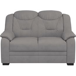 2-Sitzer COTTA "Marcus", silber, B:138cm H:99cm T:99cm, 100% Polyester, Sofas, Sofa mit hoher R&uuml;ckenlehne