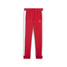 Sporthose Puma "T7 ALWAYS ON Trainingshose Jungen", M&auml;dchen, Gr. 128, Normalgr&ouml;&szlig;en, rot (for all time rot), Obermaterial: 100% Polyester; Rippe: 98% Polyester, 2% Elasthan, unifarben, regular fit, Hosen Sporthose