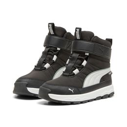 Winterboots Puma "EVOLVE BOOT PURETEX AC+PS", Kinder, Gr. 34, Puma schwarz, ash gray, Puma wei&szlig;, Textil, Schuhe Winterboots, Snowboots, Winterstiefel, Winterschuhe, wasserdicht