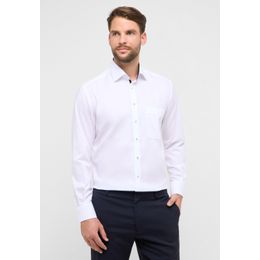Langarmhemd Eterna "COMFORT FIT", Herren, Gr. 42, Normalgr&ouml;&szlig;en, wei&szlig;, Twill, 100% Baumwolle, normal, Manschette, Hemden, NON IRON (b&uuml;gelfrei)
