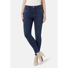 5-Pocket-Jeans STOOKER WOMEN "Rio Denim Skinny Fit Jeans", Damen, Gr. 36, L&auml;nge 26, blau (medium blau), Denim/Jeans, 78% Baumwolle, 20% Polyester, 2% Elasthan, skinny fit 7/8-L&auml;nge, Jeans 5-Pocket-Jeans, Skinny Fit Casual Clean Wash Denim Jeans Magic Shape Effekt f&uuml;r Damen
