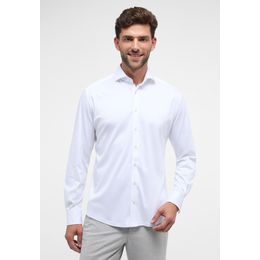 Langarmhemd Eterna "MODERN FIT", Herren, Gr. 39, Normalgr&ouml;&szlig;en, wei&szlig;, Jersey, 100% Baumwolle, tailliert, Manschette, Hemden, NON IRON (b&uuml;gelfrei)