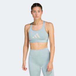Sport-BH adidas Performance "PWRCT BL BRA", Damen, Gr. M, N-Gr, wosa, Obermaterial: 91% Polyester, 9% Elasthan, BHs Sport-BH