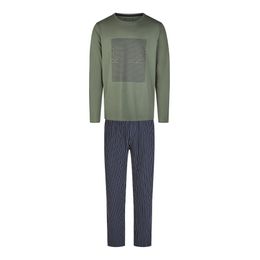 Phil & Co. Berlin Pyjama Herren Gr&ouml;&szlig;e L dunkelblau / khaki