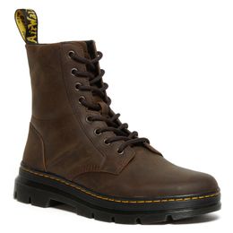 Schn&uuml;rboots Dr. Martens "Combs", Herren, Gr. 44, braun (dunkelbraun), Leder, Schuhe Schn&uuml;rboots, Schn&uuml;rboots, Freizeitstiefelette mit Anziehlasche