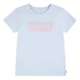 T-Shirt LEVI'S KIDS "LVG BATWING TEE", M&auml;dchen, Gr. 6 (116), country air, Jersey, Obermaterial: 100% Baumwolle, Basic schmal h&uuml;ftlang, Rundhals, abgesteppte Kante, Shirts T-Shirt, for GIRLS