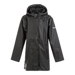 Outdoorjacke WEATHER REPORT "Petra Jr.", Jungen, Gr. 152, schwarz, 100% Polyester, unifarben, normal, ohne Ausschnitt, Jacken Outdoorjacke, mit getapten N&auml;hten