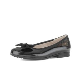 Ballerina Gabor "Eleganter Ballerina", Damen, Gr. 37,5, schwarz, Schuhe Ballerina