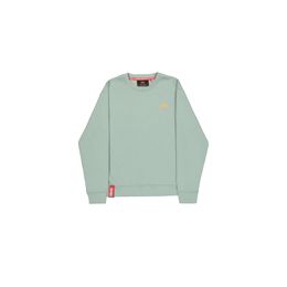 Sweater Alpha Industries "Basic Sweatshirt SL", Herren, Gr. L, frost gr&uuml;n, Obermaterial: 80% Baumwolle, 20% Polyester, regular fit, Sweatshirts Sweater