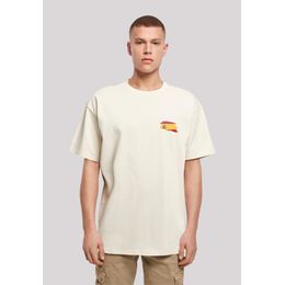 T-Shirt F4NT4STIC "Spain Spanien Flagge", Herren, Gr. 4XL, beige (sand), Obermaterial: 100% Baumwolle, oversize, Rundhals, ohne B&uuml;ndchen, Shirts T-Shirt, Print