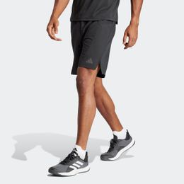 Shorts adidas Performance "DESIGNED FOR TRAINING WORKOUT", Herren, Gr. XXL, Lang, schwarz, Obermaterial: 87% Polyester, 13% Elasthan, clean, Hosen Shorts