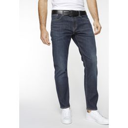 Levi's Tapered-fit-Jeans LEVI'S "502 TAPER", Herren, Gr. 38, L&auml;nge 32, blau (biologia adv), Denim/Jeans, Obermaterial: 99% Baumwolle, 1% Elasthan, Basic, loose fit kn&ouml;chellang, Jeans, in elegantem, modernem Stil, Topseller