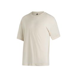 Maier Sports Herren Kurzarmshirt "MS FAV TEE"beige, Gr. S, 45% BAUMWOLLE, 45% MODAL, 10% ELASTHAN, Shirts, Unisex T-Shirt lockere Passform mit