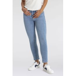 Levi's Boyfriend-Jeans LEVI'S "MID RISE BOYFRIEND", Damen, Gr. 27, L&auml;nge 30, blau (lapis topic), Denim/Jeans, Obermaterial: 60% Baumwolle, 23% Viskose, 16% Polyester, 1% Elasthan, figurbetont, Jeans