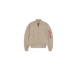 Bomberjacke Alpha Industries "MA-1 TT Light W", Damen, Gr. S, beige (vintage sand), Obermaterial: 100% Nylon, Futter: 100% Nylon, Jacken Bomberjacke