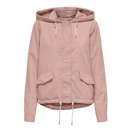 Parka Only "ONLSKYLAR HOOD SPRING JACKET CC OTW", Damen, Gr. M, misty rose, Web, Obermaterial: 92% Polyester, 8% Nylon, unifarben, regular fit, Jacken Parka, mit
