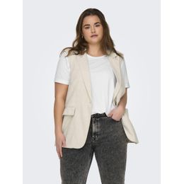 Kurzarmshirt Only CARMAKOMA "CARMOSTER S/S FOLD UP TOP JRS NOOS", Damen, Gr. M, wei&szlig;, Jersey, Obermaterial: 63% Polyester, 33% Viskose, 4% Elasthan, unifarben, regular fit normal, Rundhals, mit Umschlag, Shirts, Materialmix, regular fit