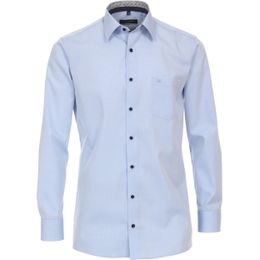 Businesshemd Casamoda "Casamoda Businesshemd uni", Herren, Gr. 40, Normalgr&ouml;&szlig;en, blau (hellblau), 100% Baumwolle, unifarben, comfort fit, Hemden