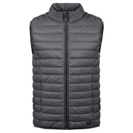 Steppweste Blend "Steppweste BHNille", Herren, Gr. XXL, grau (ebony grau), Obermaterial: 100% Nylon NY., Westen Steppweste